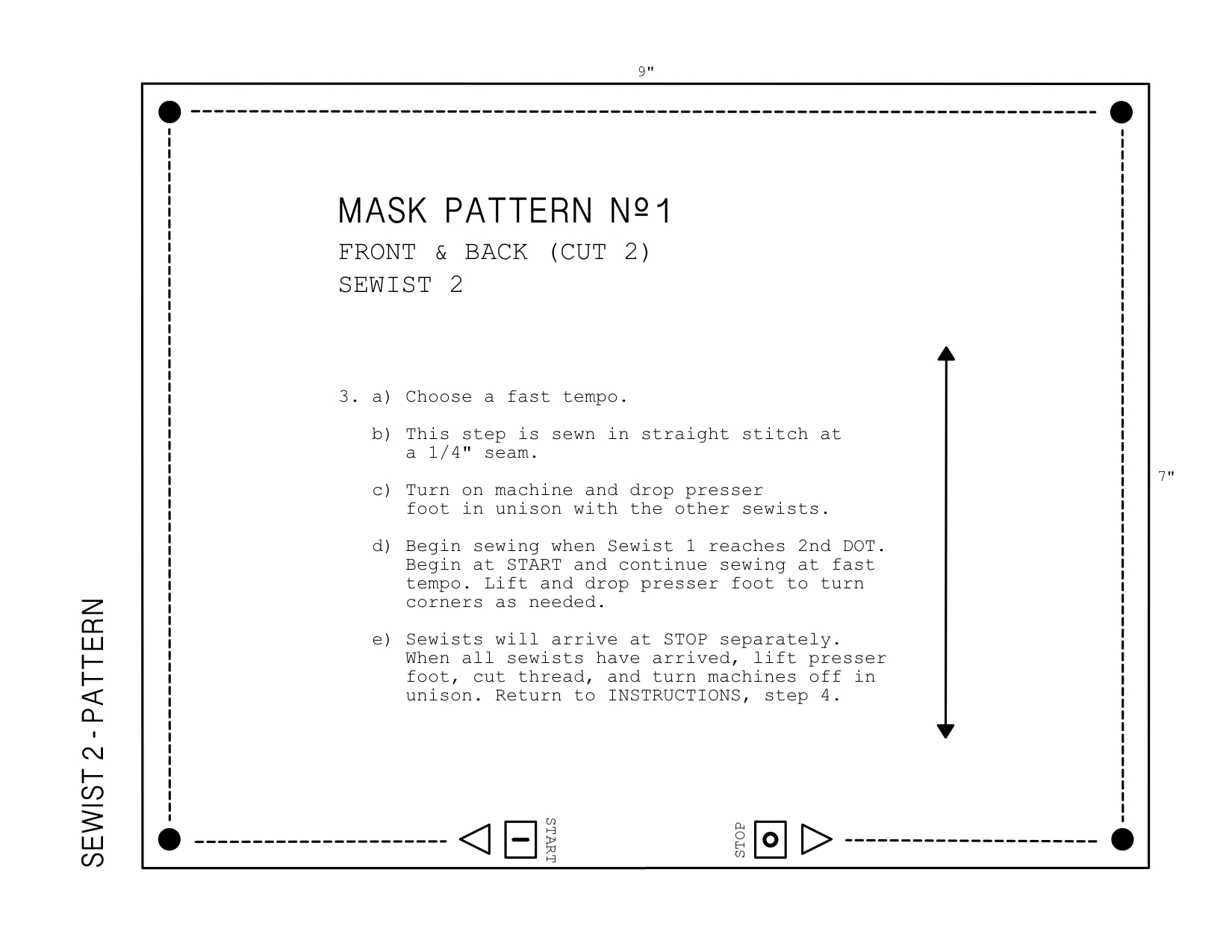 Adrianne Pope: Mask Pattern no. 1 (for 1 - 3 sewists) - Wild Up